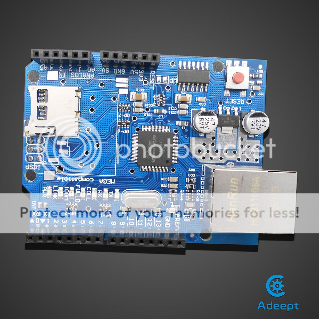 Ethernet W5100 Network Shield Module For Arduino UNO Mega 2560 1280 328 ...
